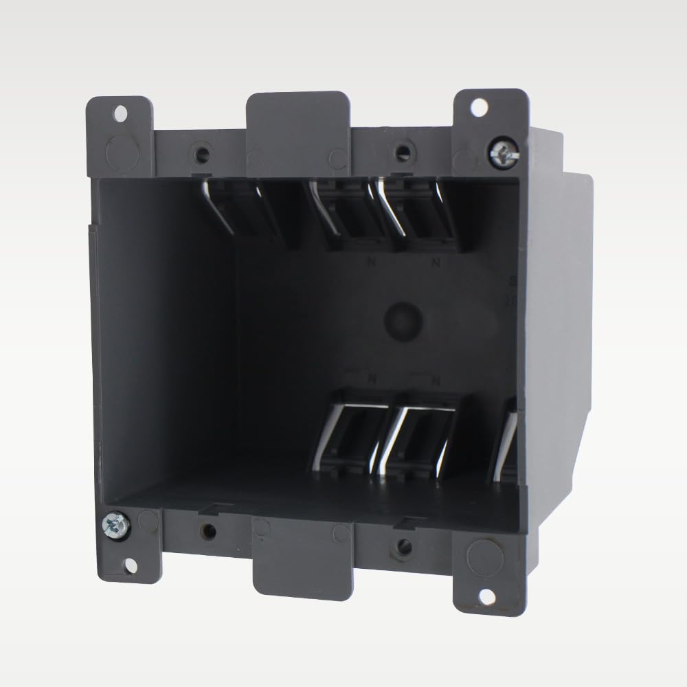 Snapklik.com : AIRTAK Old Work 2-Gang Outlet Box, Plastic Junction Box ...