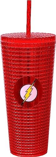 Amazon.com | Spoontiques - Diamond Tumbler - Textured Cup with Straw ...