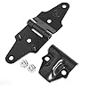 6 Set x Transglobal Mild Steel Roll Up End Hinge (Black)+Nylon Roller ...