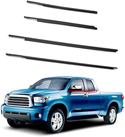 Amazon.com: 4PCS Car Door Glass Weatherstrip Belt Kit Exterior Window ...