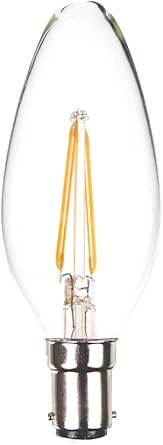 B15 LED Light Bulb (Dimmable) Small Bayonet, Filament Type Edison ...