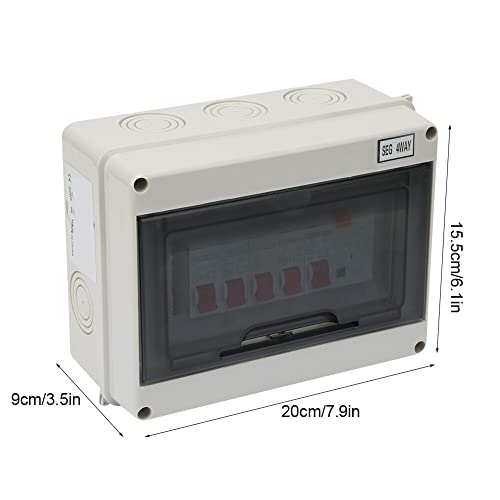 4 Way Consumer Unit Box Circuit Breaker Panel,Unit Fuse Board,63A 30mA ...