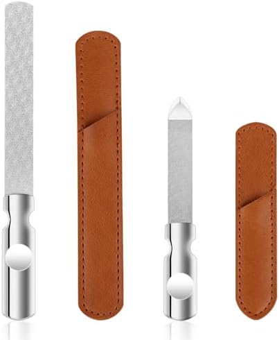 Amazon.com : 2pcs Stainless Steel Nail Files, Double Sided Metal Nail ...