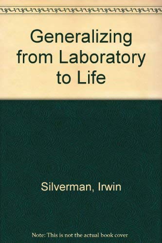 Amazon.com: Generalizing from Laboratory to Life: 9780875898520 ...
