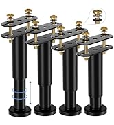 Amazon.com: O.HSNYIU Set of 4 Adjustable Bed Legs Replacement ...
