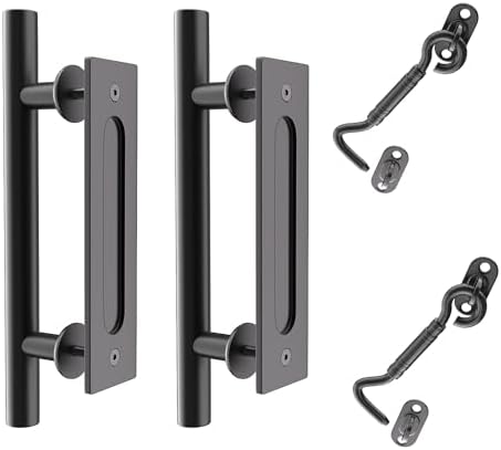 SANKEYTEW 2 Pack 30CM Sliding Door Handles,Double Sided Barn Door ...