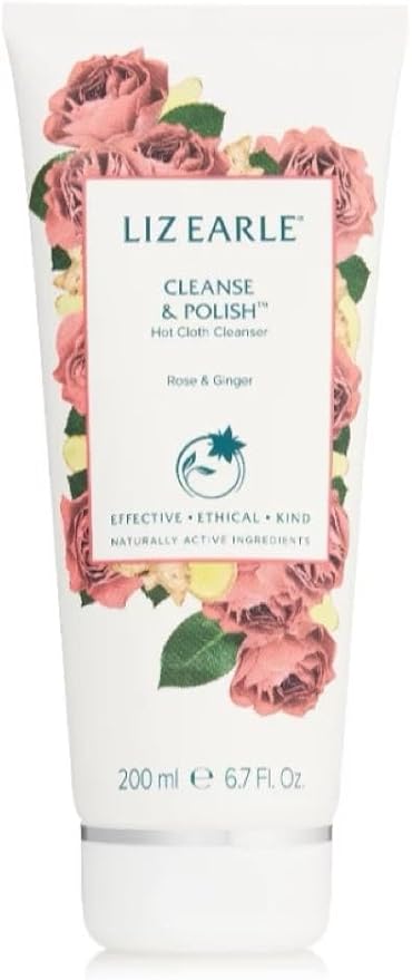 Liz Earle Cleanse & Polish Hot Cloth Cleanser 200ml with Rose & Ginger ...