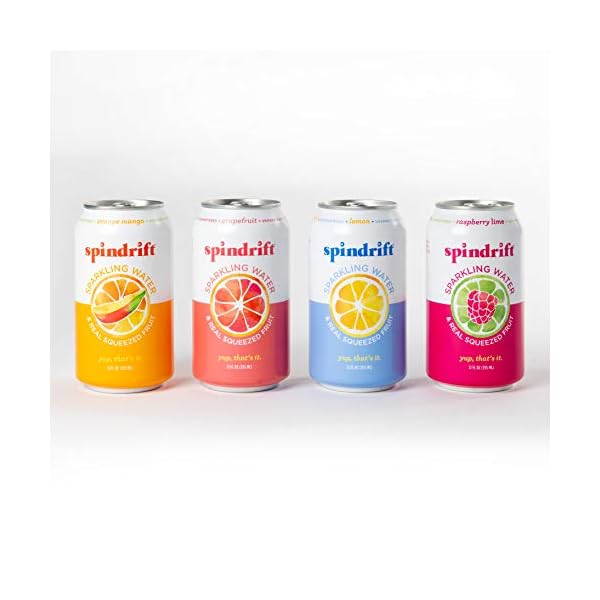 Spindrift Sparkling Water, 4 Flavor Variety Pack, Made with Real Squeezed | Gourmetian