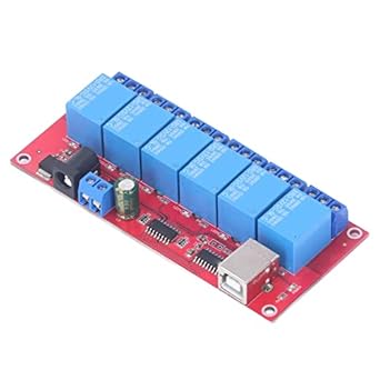 USB Relay Board, Replacement Wide Application Drive Free 10A 6 Channel ...