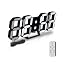 Deeyaple 3D LED Digital Wall Clock Modern Alarm Clock Adjust Brightness ...