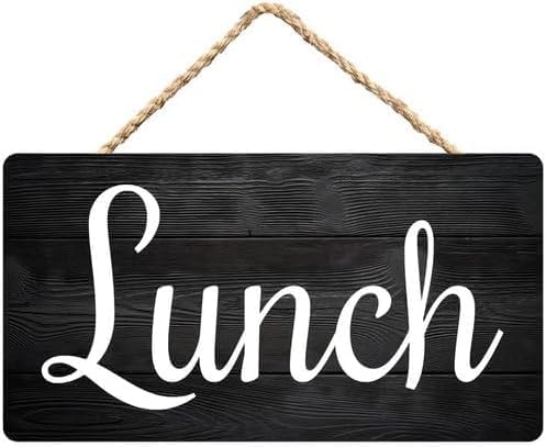 Amazon.com: Everyday Business Signs - Lunch - Rustic Wood Decor for ...