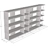 Amazon.com: Meble Furniture Gravity 2X Modern Freestanding Bookcase ...