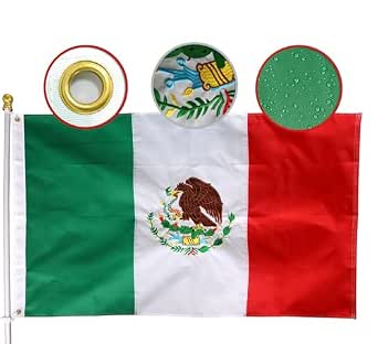 Bandera de México - Banderas pequeñas de 12 x 18 pulgadas, bandera de ...