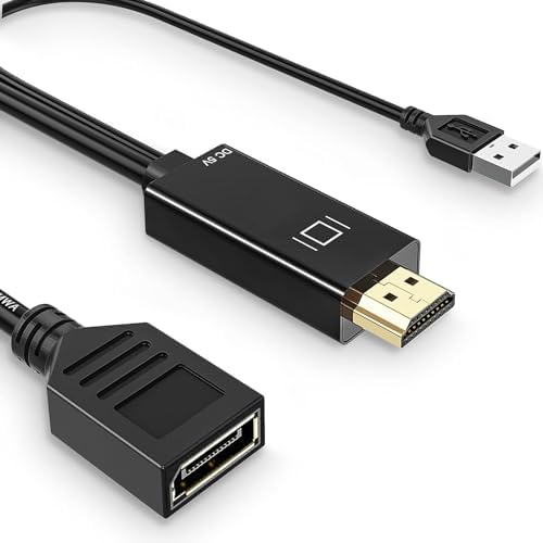 WiredCom HDMI to DisplayPort Adapter, 4K 60Hz DP Converter Cable ...