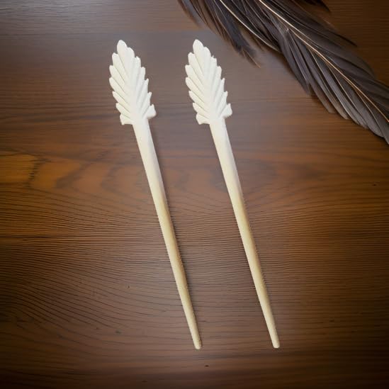 Buy Salvus APP SOLUTIONS Handmade Leaf Design Marble White Color Long ...