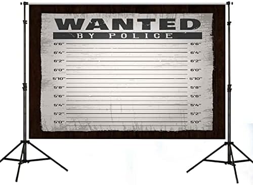 Amazon.com : PHMOJEN Police Lineup Backdrop Height Chart Mugshot ...