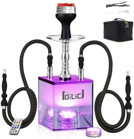 Amazon.com: Hookah Set 2 Hose Hookahs Shisha with Everything Modern ...