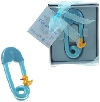 Amazon.com: Baby Safety Pin with Duck Poly Resin - Blue : Baby