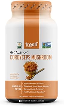 Amazon.com: Organic Cordyceps Capsules (Cordyceps Sinensis Mushroom ...