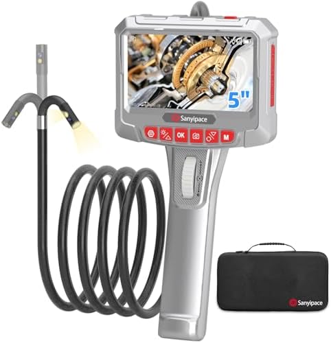 Amazon.com: Two-Way Articulating Borescope with Dual Lens, 8+1 LED ...