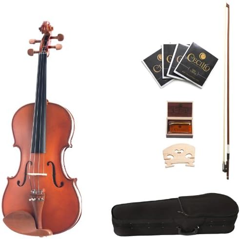 Amazon.com: Cecilio CVA-400 Solidwood Viola, Size 14-Inch : Musical ...