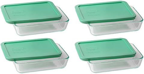 Amazon.com: Pyrex Freshlock 5-Pack (4-Cup) Glass Food Storage ...