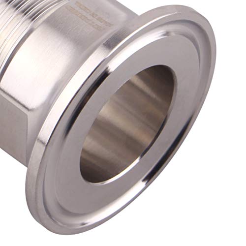 Snapklik.com : 1.5 Inch Sanitary Tri Clamp To 1 Male Tri Clover