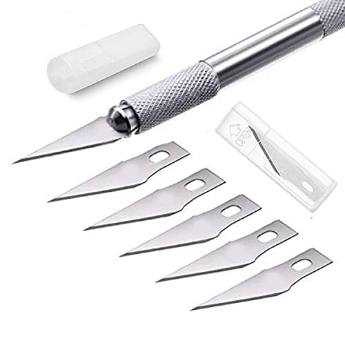 KRYTONE Detail Pen Knife Interchangeable Sharp Blades for Carving & Mat ...
