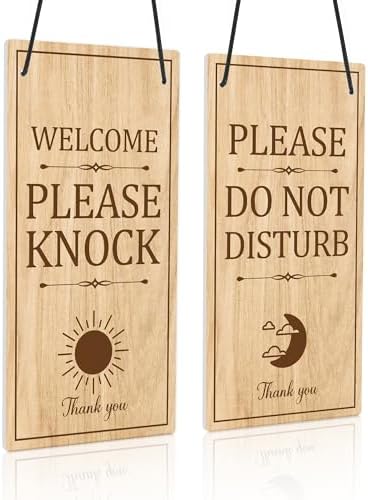 Amazon.com : Putuo Decor Please Do Not Disturb Sign, Welcome Please ...