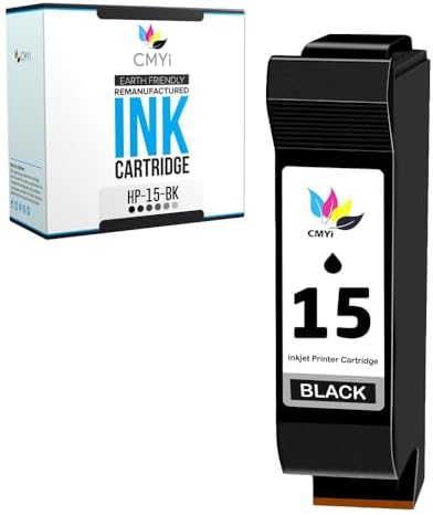 Amazon.com: CMYi 15 Black Replacement Ink Cartridge for HP DeskJet 3820 ...