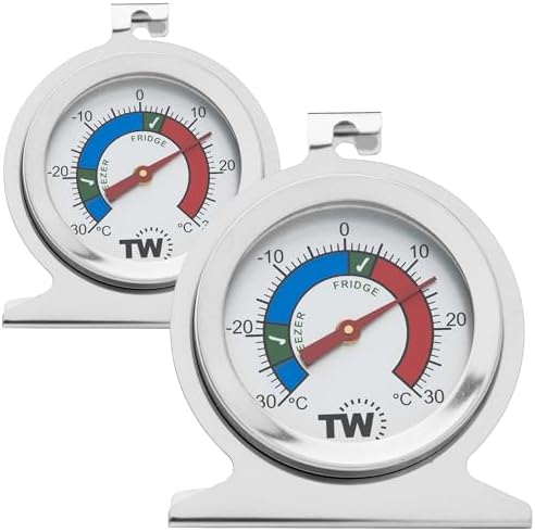 Fridge Freezer Thermometer Twin Pack For Monitoring Refrigerator ...