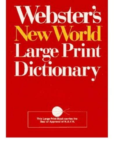 Amazon.com: Webster's New World Large Print Dictionary: 9780783819051 ...
