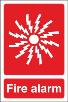 Fire alarm,sign Safety sign sticker, PVC Waterproof sticker sign ...