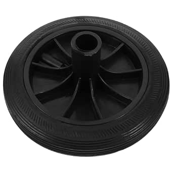 LOEFLIFA 240L Outdoor Trash Can Wheel Replacement, Heavy Duty Rubber ...