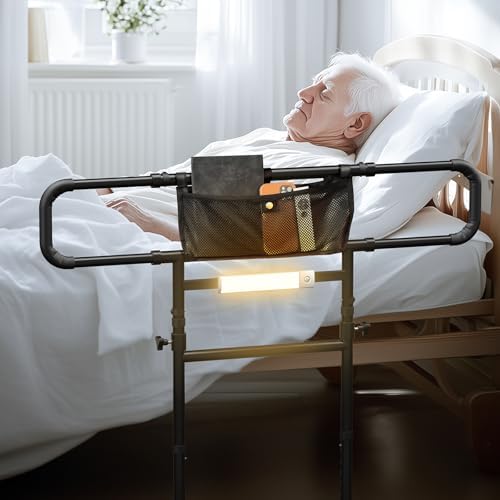 Amazon.com: Bed Rails for Elderly Adults Safety-Adjustable Heights ...