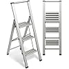 Step Ladder 3 Step Folding, Decorative - Modern Beautiful Aluminum ...