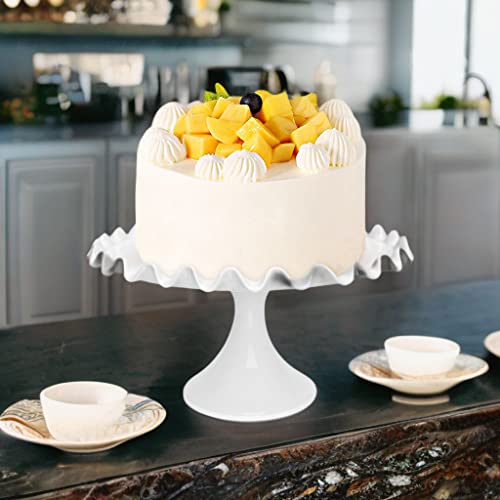 Snapklik.com : 12-Inch Porcelain Cake Stand, Wedding Cake Stand, Round ...