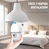E T EASYTAO | Q17 Foco con Camara de Seguridad WiFi, 2MP Camara de Foco ...