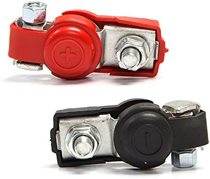 Car Battery Terminal Clamp, 1 Pair Pure Copper Positive & Negative ...