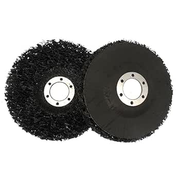 2pcs 4.5" Poly Strip Disc Wheel Black Paint Rust Removal Clean Angle ...