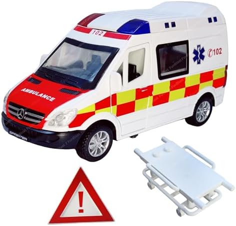 FunBlast Ambulance Toys for Kids, 1:32 Scale Model Die-Cast Metal ...