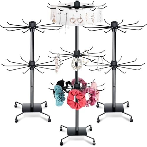 Amazon.com: Firlar Rotating Jewelry Display Holder, 3 Tier Rotating ...