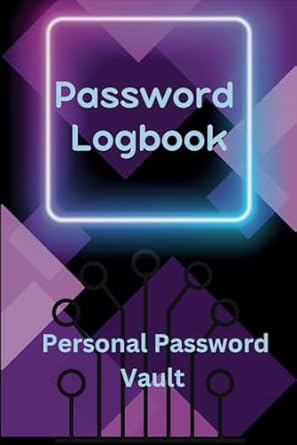 Password Logbook: Personal Password Vault: Geometric password logbook ...