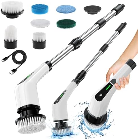Amazon.com: Electric Spin Scrubber, Spin Brush for Cleaning, Cordless ...