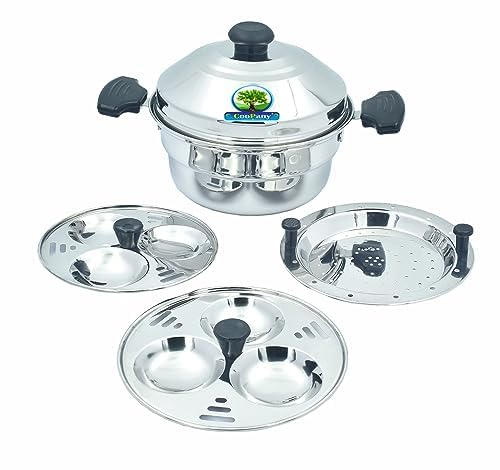 CooPany® Stainless Steel Idly Maker, Idly Steamer Induction & Gas Stove ...