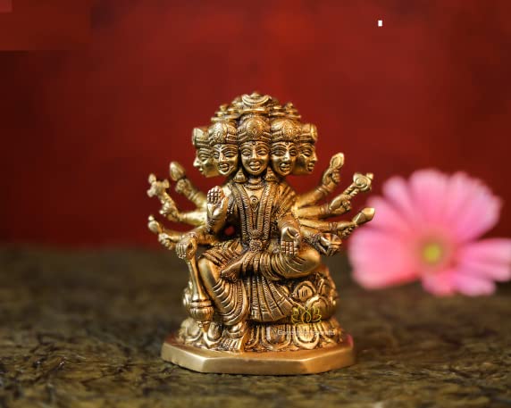 Buy Ganeshaartsncrafts Gayatri Statue Small Brass Gayatri Savitri n ...