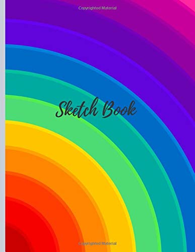 Amazon.com: Sketch Book: RAINBOW/ Notebook for Drawing, Painting ...