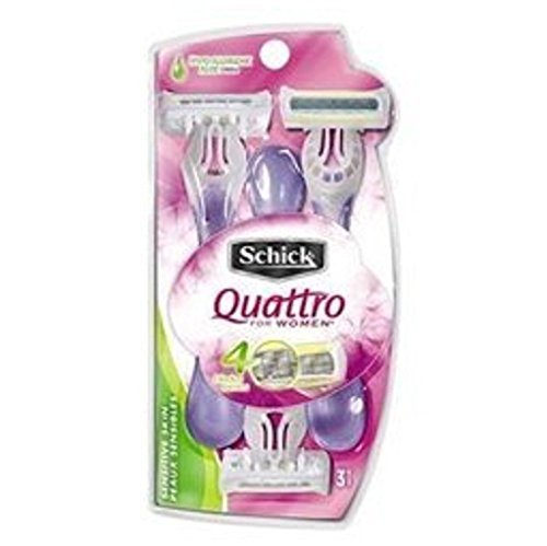 Amazon.com: Schick Disposable Razors Quattro High Performance, 3 CT ...