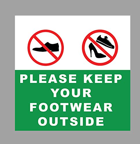 SIGN EVER Please Keep Your Footwear Outside Sign Boards Office Bank ...