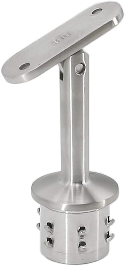 Stainless Steel 316 Grade 1-5/8" OD Post Mount Adjustable Flat Saddle ...